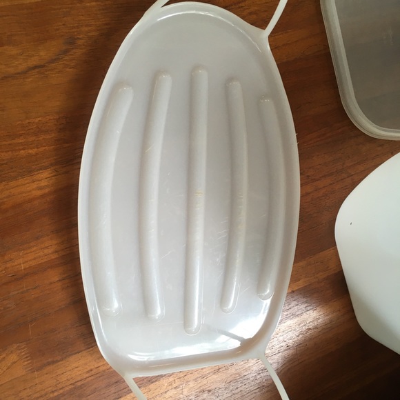 Tupperware | Kitchen | Vntg Sheer White Tupperware Hamturkeyroast ...